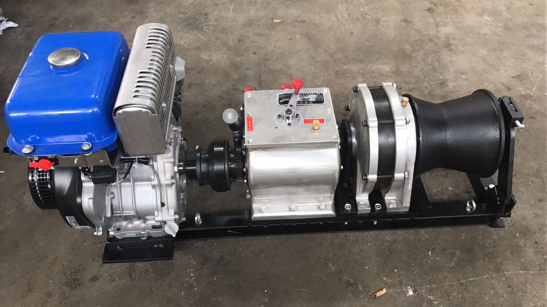 Electric Power Construction Gas Engine Powered Winch Fast Speed Cable Winch