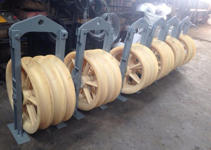 Power Construction Stringing Wire Rope Pulley Single Sheave For Cable ...