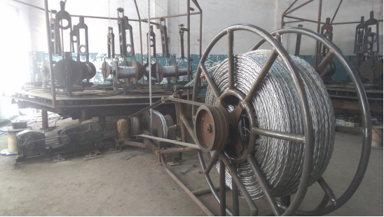 Steel Pilot Wire Pulling Rope , 18 Strands 6 Squares Braided Steel Wire ...