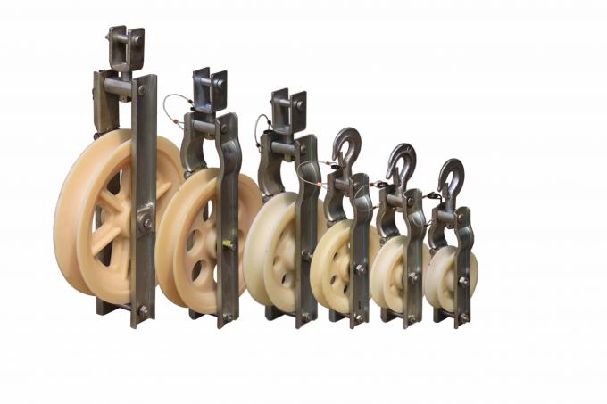 Single Sheave Cable Pulling Pulley Nylon Stringing Rollers For String ...