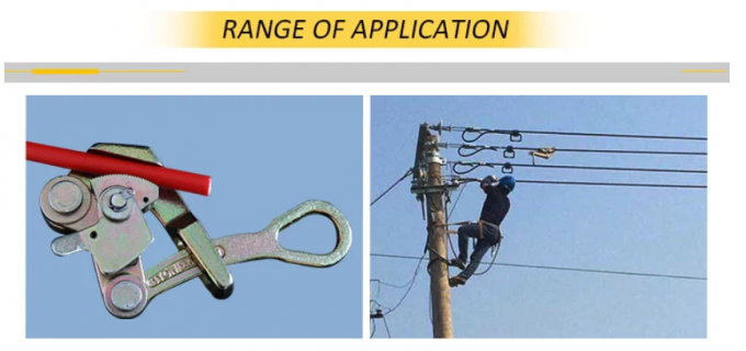 2 Ton Cable Pulling Clamp Cable Grip Wire Rope Grip For 4-22mm ACSR ...