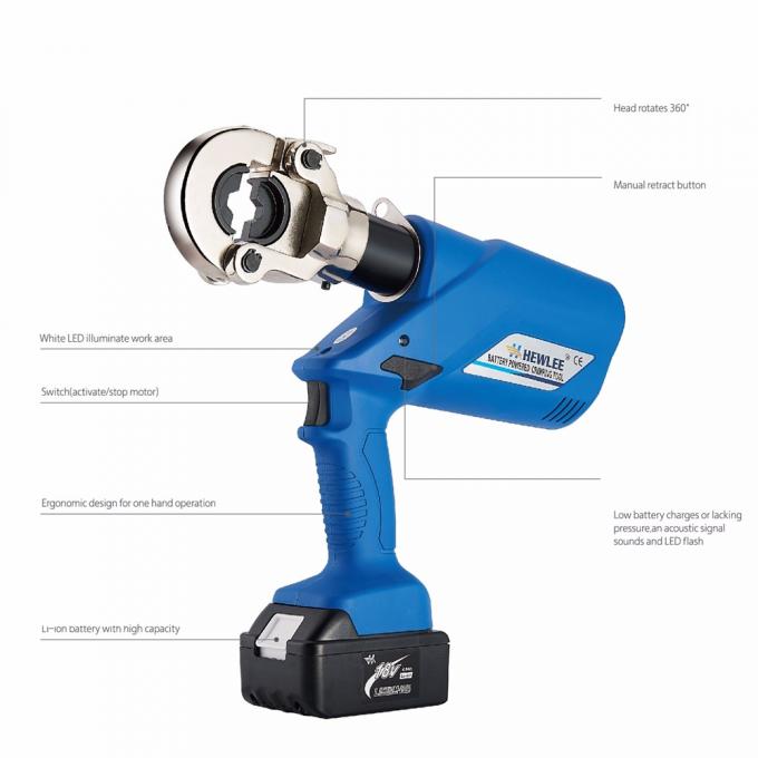 Battery Powered Hydraulic Crimping Tool Electric Powered Hydraulic ...