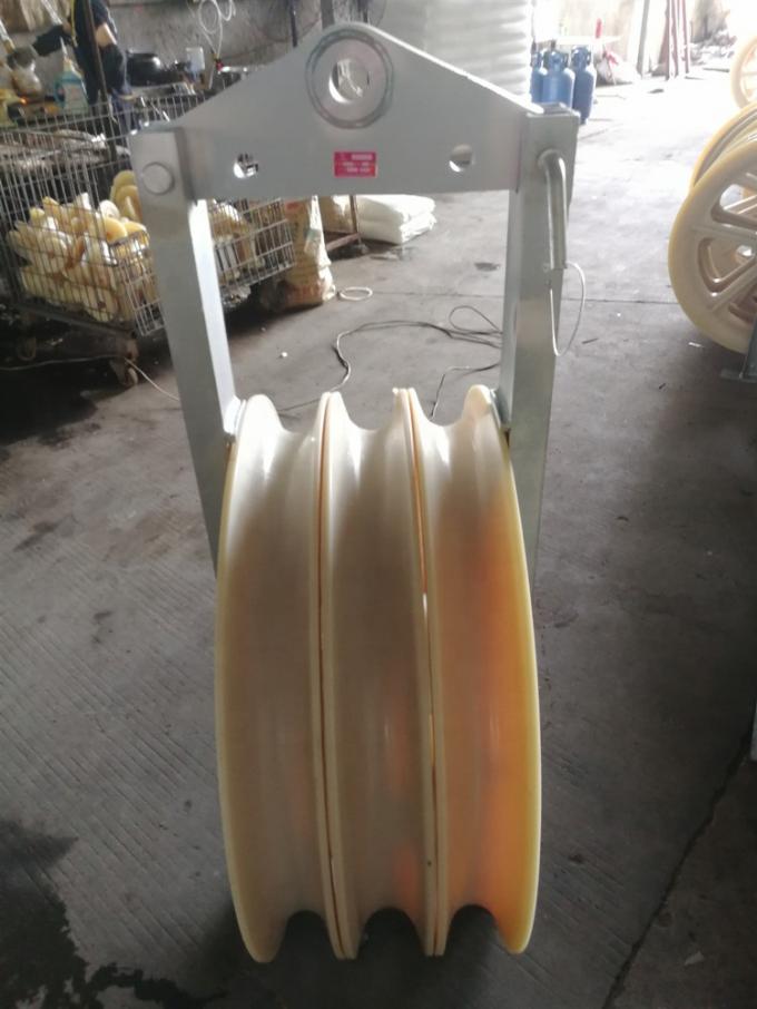 Nylon Sheave Lifting Cable Pulling Pulley Large Diameter Conductor ...