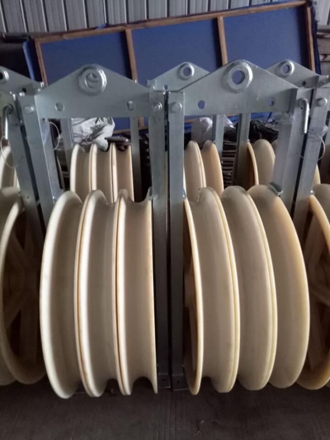 822mm Wheels Sheaves Bundled Cable Pulling Pulley Stringing Block