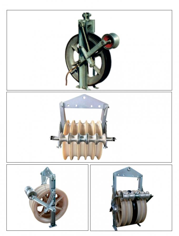 Galvanized Transmission Conductor Stringing Block Pulley