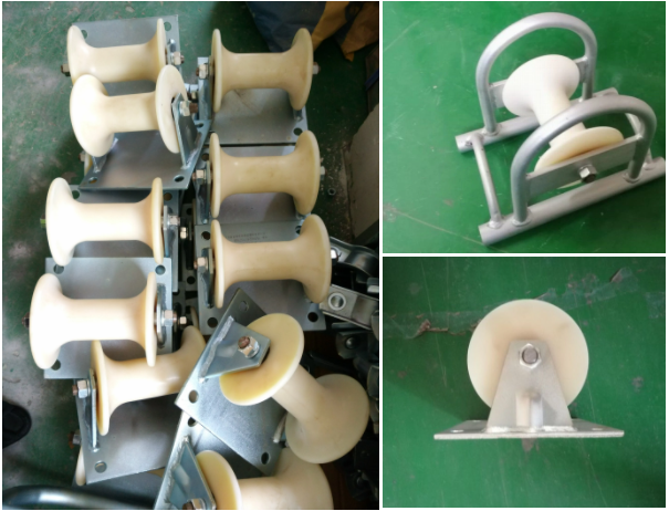 10KN Galvanized Nylon Sheave Cable Pulling Pulley