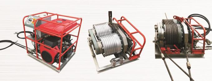 50KN Double Capstan Cable Pulling Machine 9KM/H