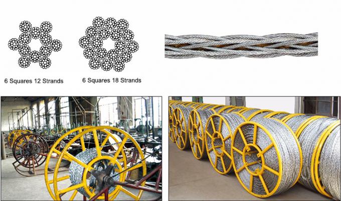 11mm Galvanized Anti Twist Braided Steel Wire Rope