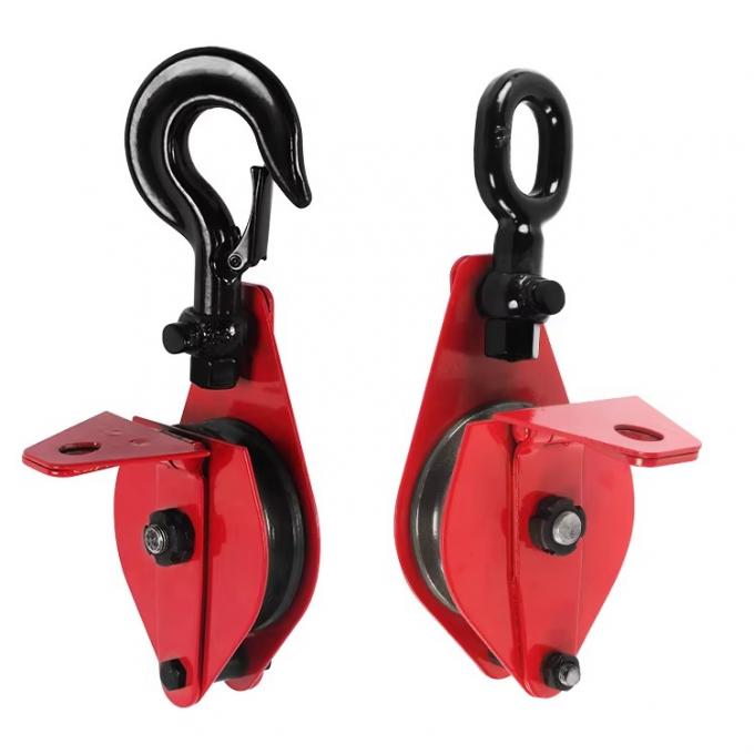 Heavy Duty Double Sheave Snatch Lifting Pulley Block With Hook 2T