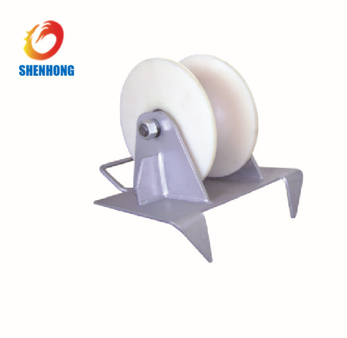 Nylon or aluminum wheel heavy duty cable rollers SHH dia 140*200mm for ...