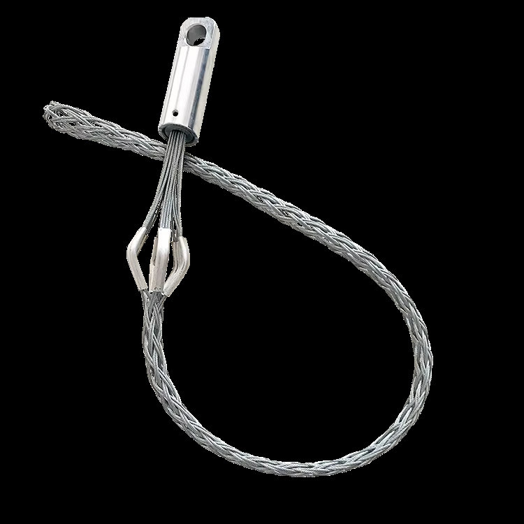 45KN Breaking load Steel Galvanized Rotation Mesh Cable Pulling Grip ...