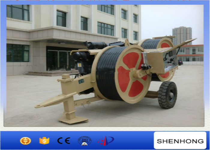 Transmission Line Tension Stringing Equipment 66KV Pulling Single ACSR ...