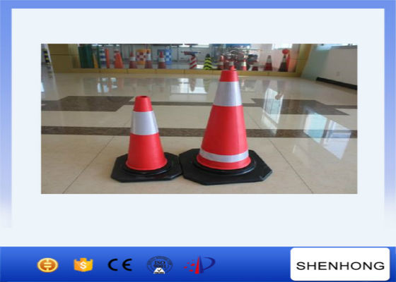 Safety Overhead Line Construction Tools Red PVC Traffic Cones With ...