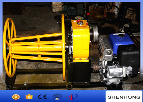3 Ton Wire Rope Take Up Winch , Cable Reel Winch With YAMAHA Gas Engine