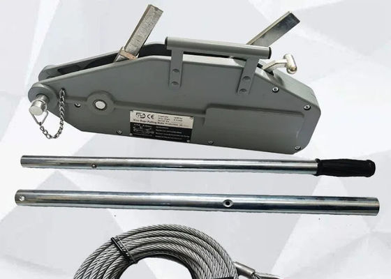 1.6T Wire Rope Lever Hoist Winch Tirfor Winch With 20m Wire Rope
