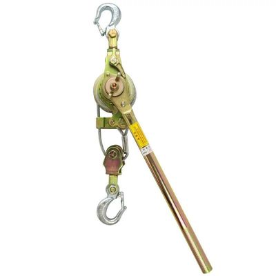 2T Double Hook Ratchet Wire Rope Cable Hand Puller With 6mm 2.4M Long ...
