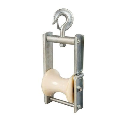 10kn Capacity Aluminum Nylon Sheave Conductor Aerial Cable Roller ...