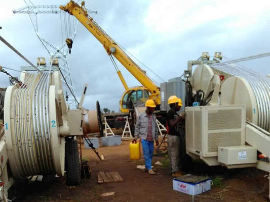 Safe Operation OPGW Installation Tools , Tensioning Equipment Used In ...